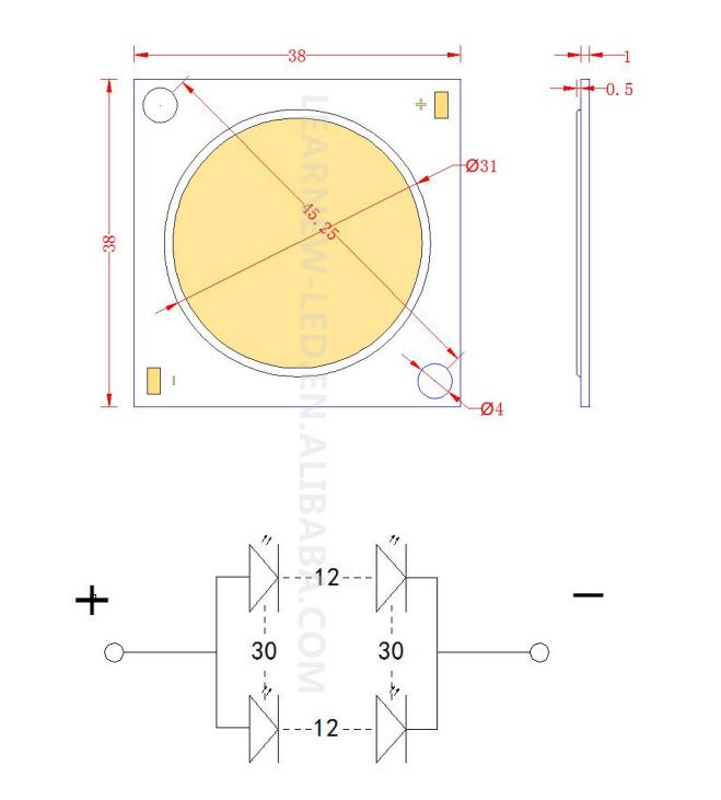 780nm 150W LED COB